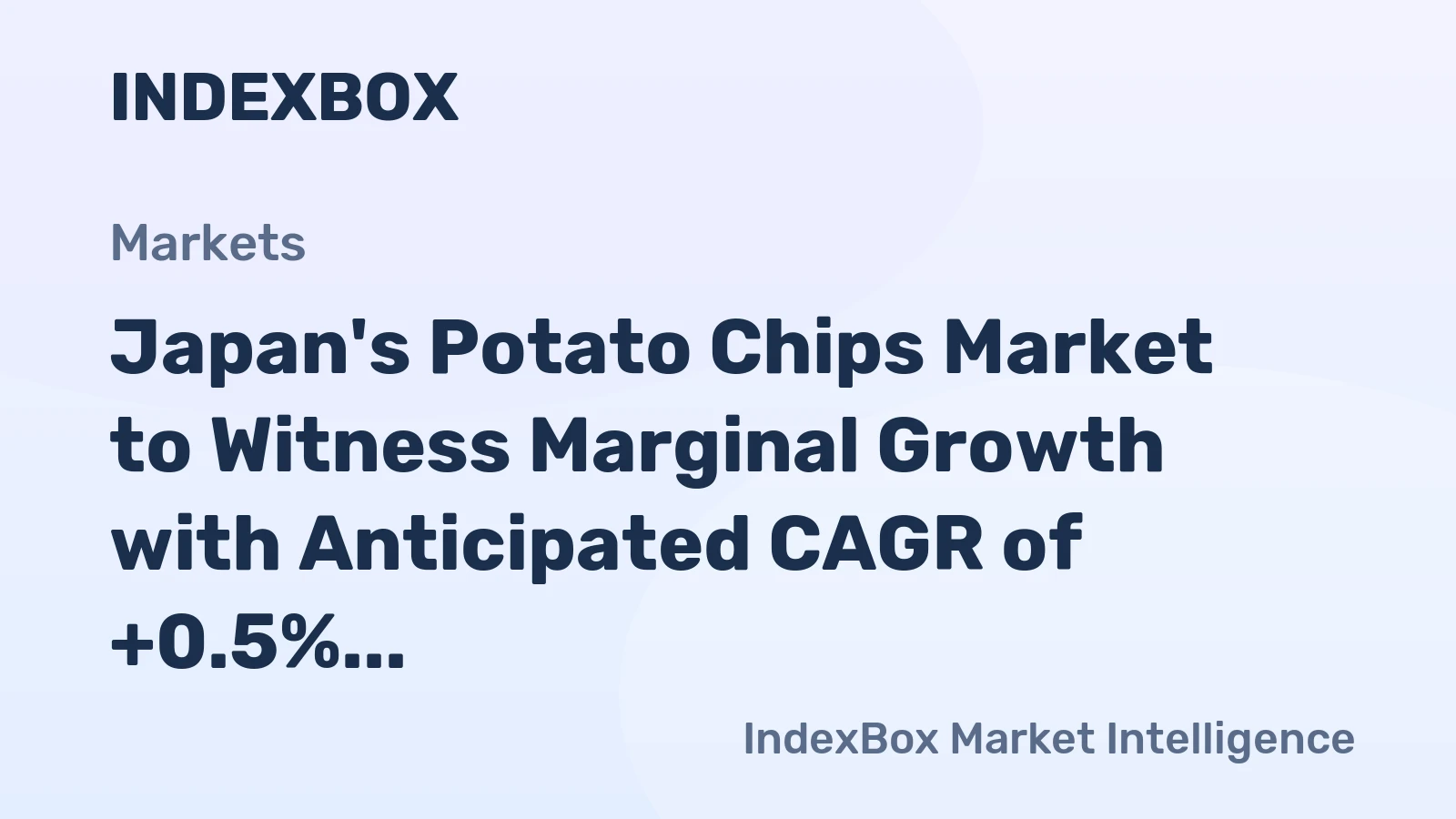 Japan's Potato Chips Market to Witness Marginal Growth with Anticipated CAGR of +0.5% by 2035