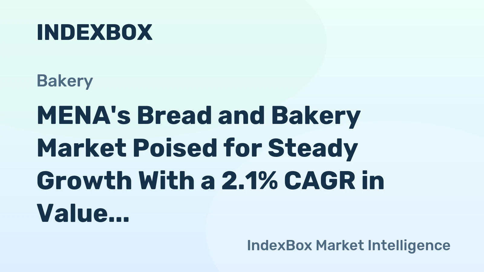 MENA's Bread and Bakery Market Poised for Steady Growth With a 2.1% CAGR in Value Through 2035