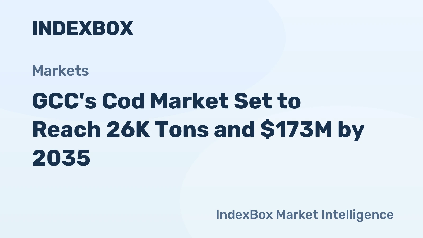 GCC's Cod Market Set to Reach 26K Tons and $173M by 2035