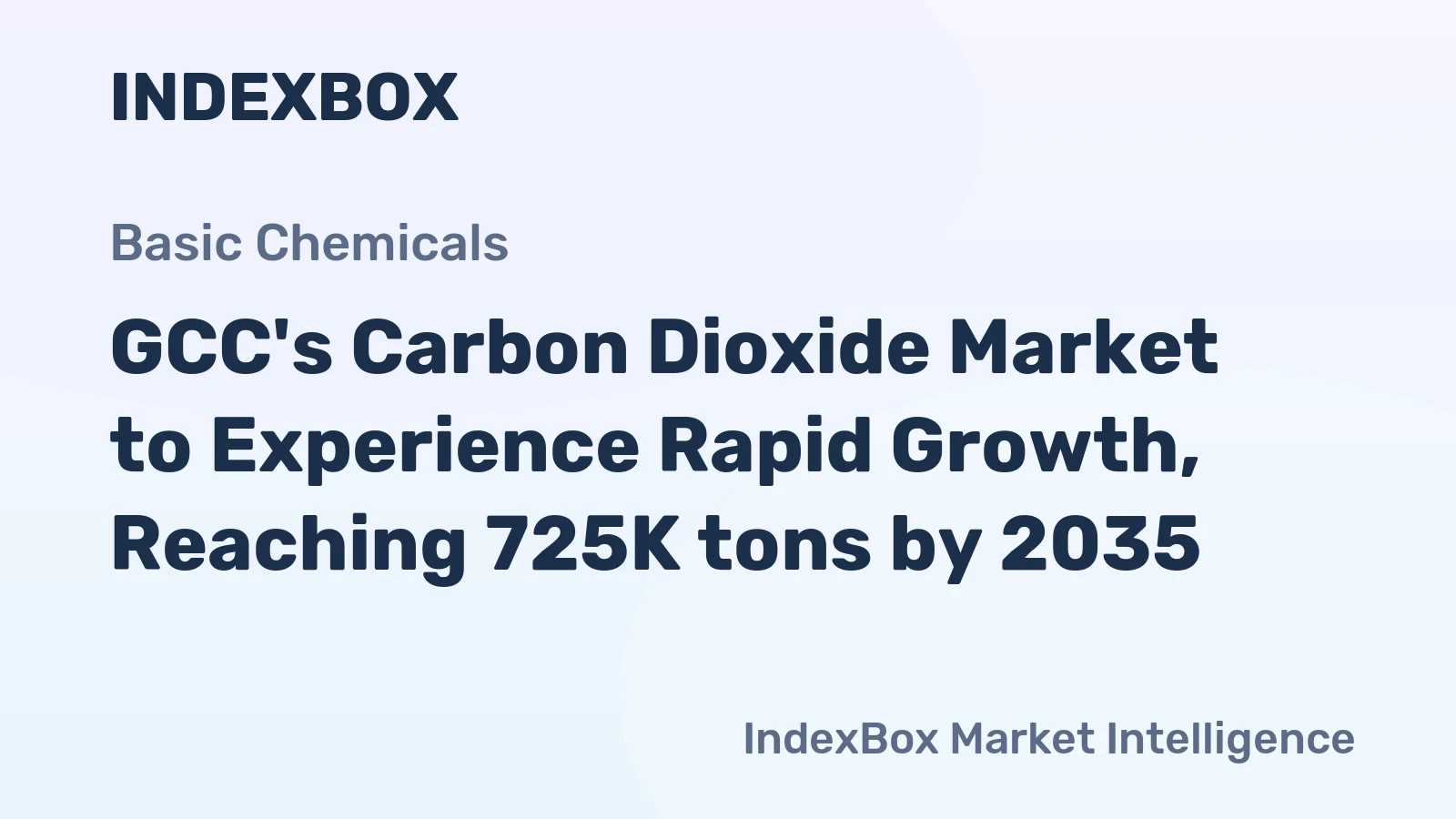 GCC's Carbon Dioxide Market to Experience Rapid Growth, Reaching 725K tons by 2035