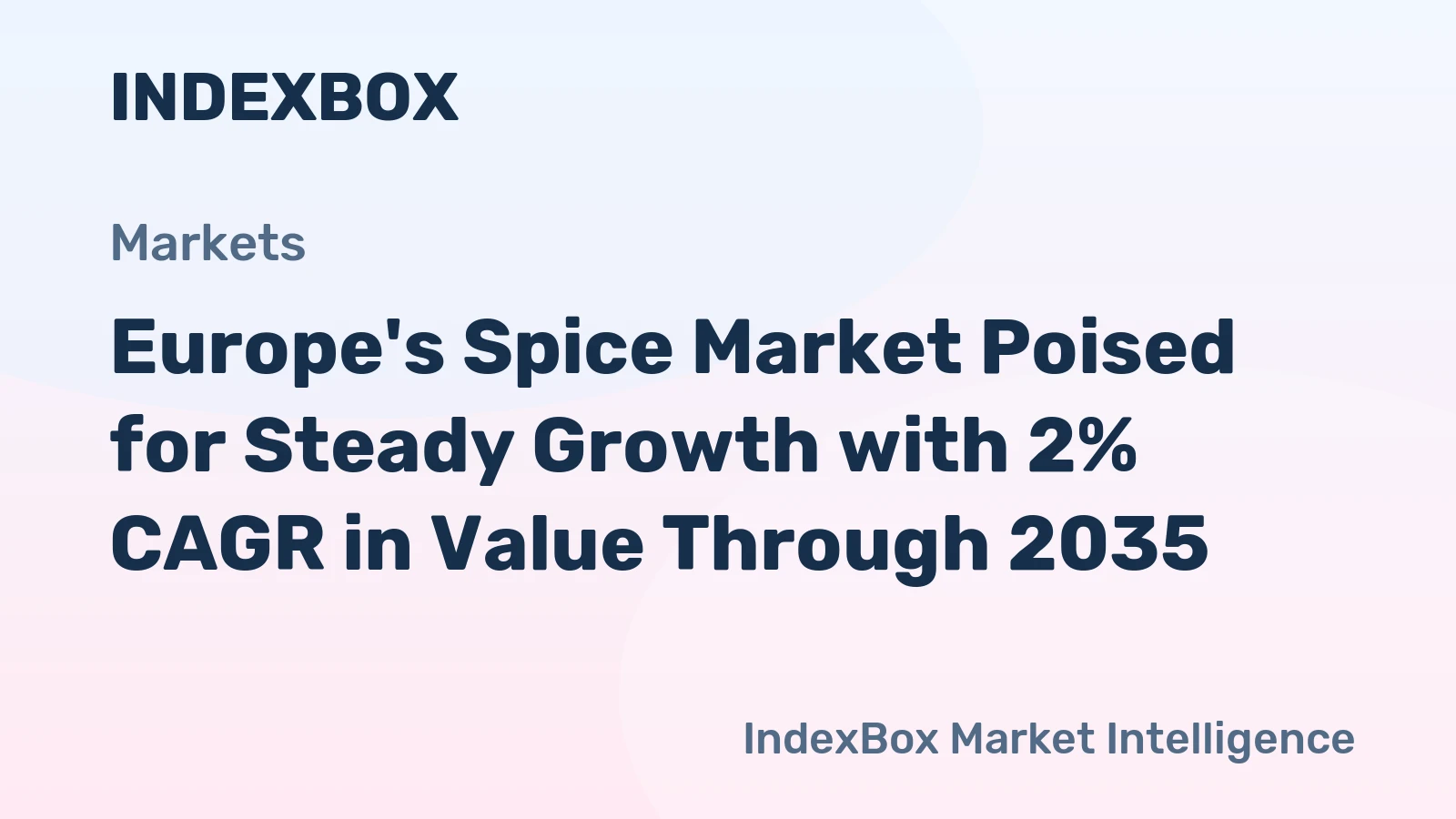 Europe's Spice Market Poised for Steady Growth with 2% CAGR in Value Through 2035