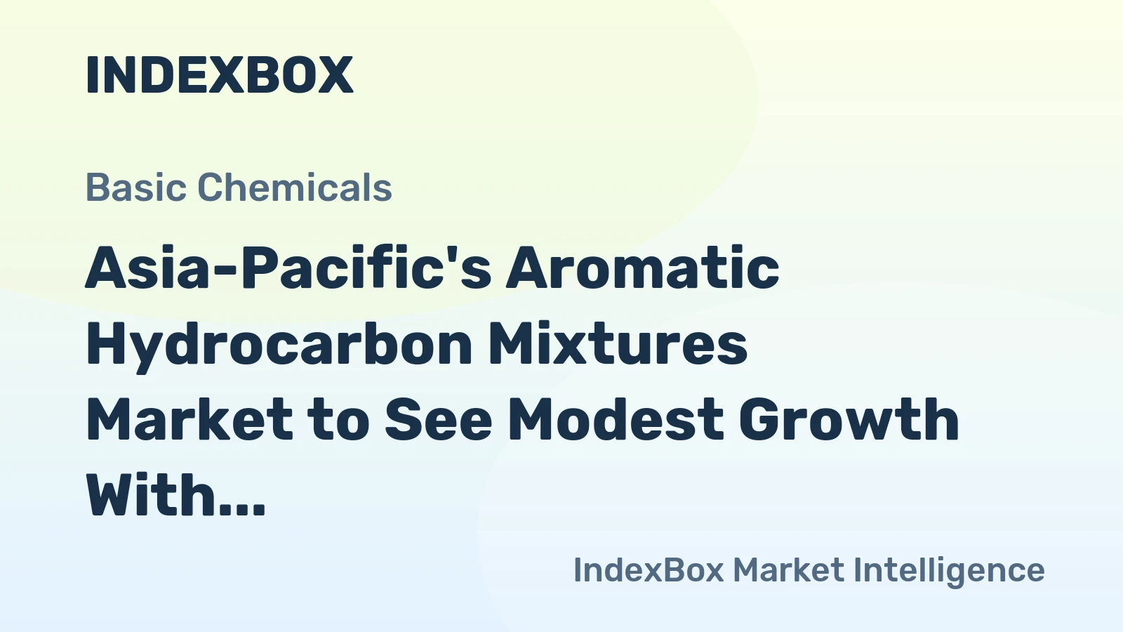 Asia-Pacific's Aromatic Hydrocarbon Mixtures Market to See Modest Growth With a 2.2% CAGR in Value