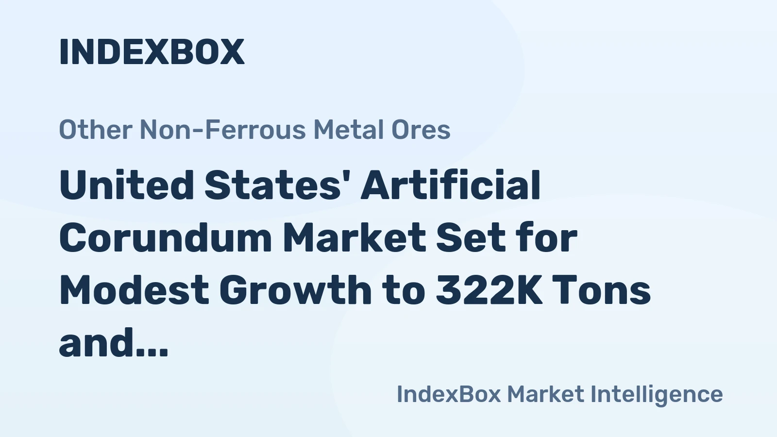United States' Artificial Corundum Market Set for Modest Growth to 322K Tons and $288M