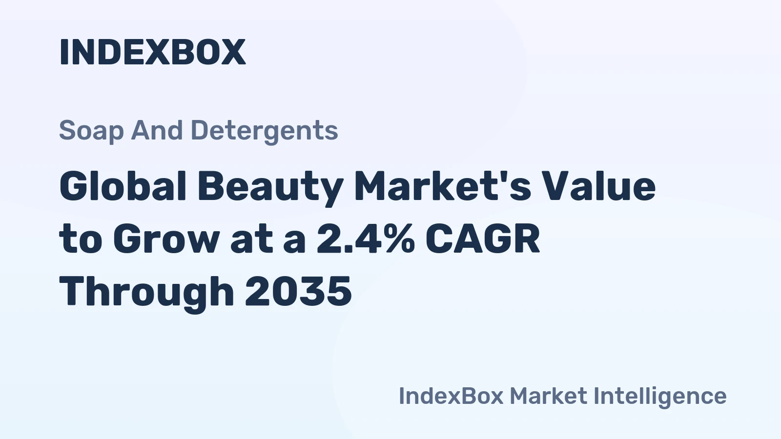 Global Beauty Market's Value to Grow at a 2.4% CAGR Through 2035