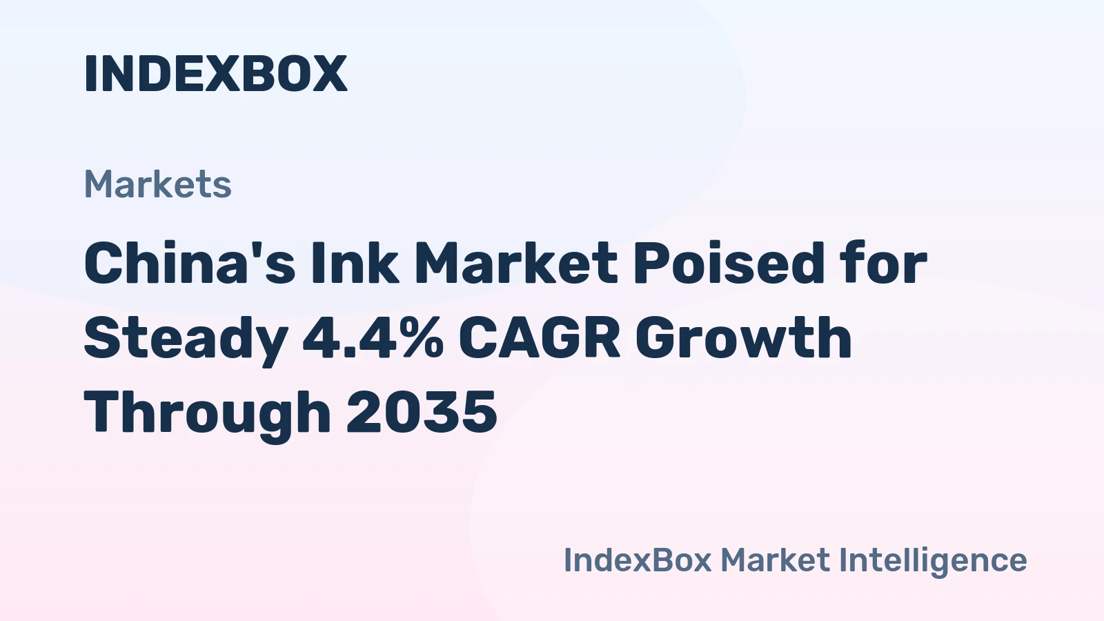 China's Ink Market Poised for Steady 4.4% CAGR Growth Through 2035