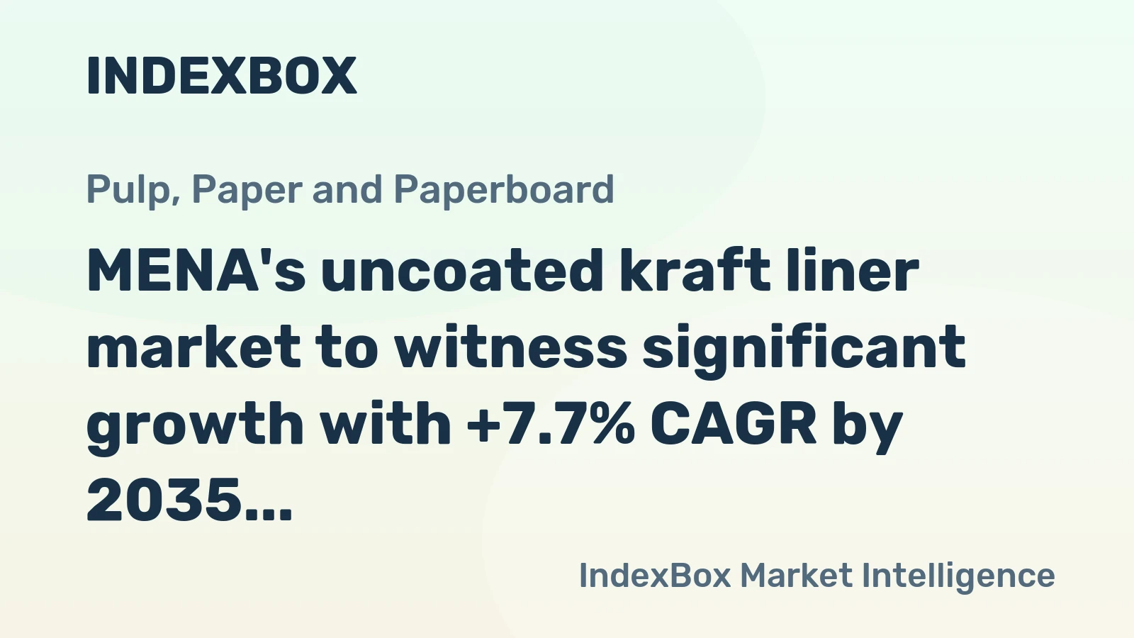 MENA's uncoated kraft liner market to witness significant growth with +7.7% CAGR by 2035