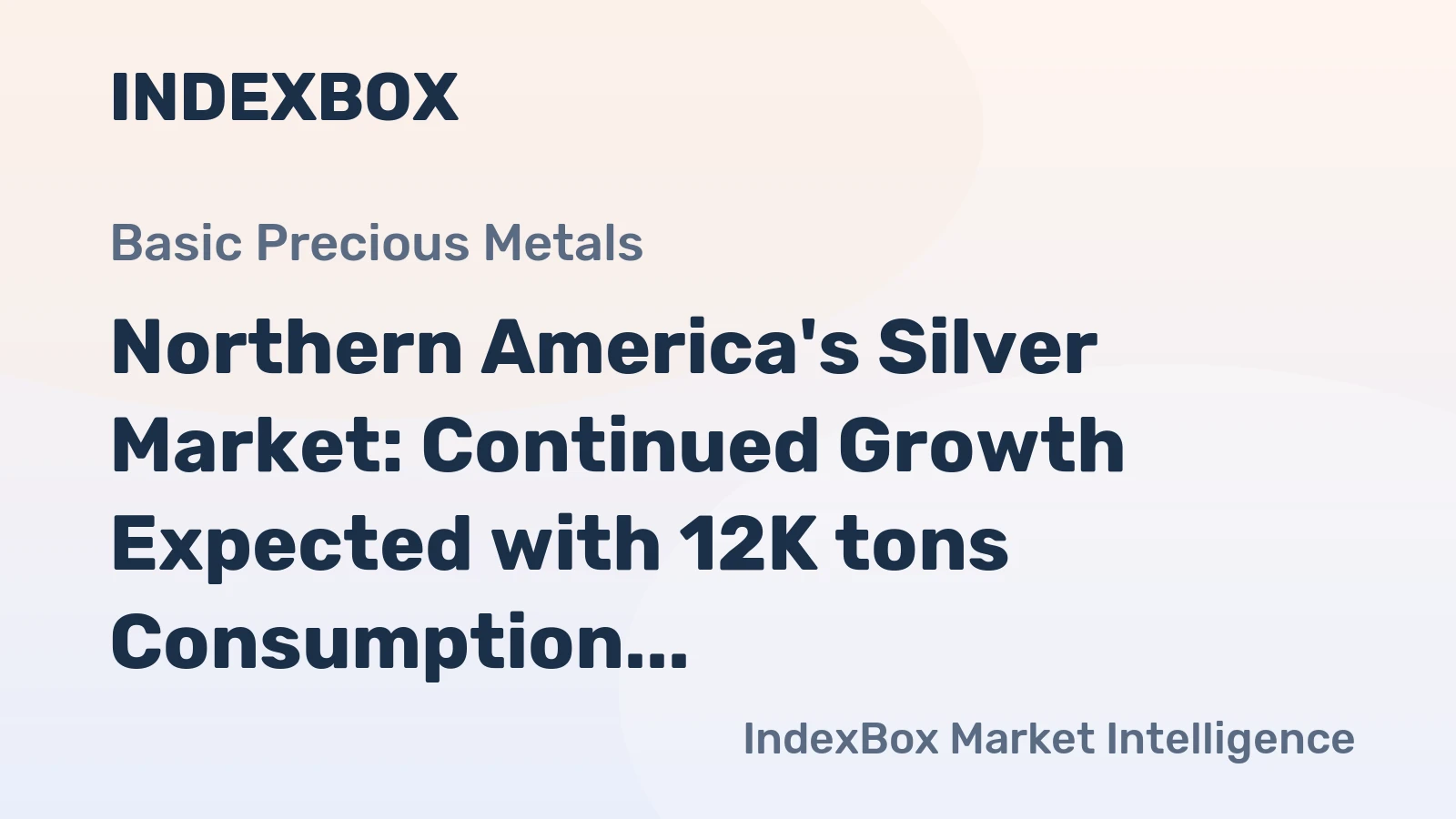 Northern America's Silver Market: Continued Growth Expected with 12K tons Consumption and $9.5B Market Value by 2035