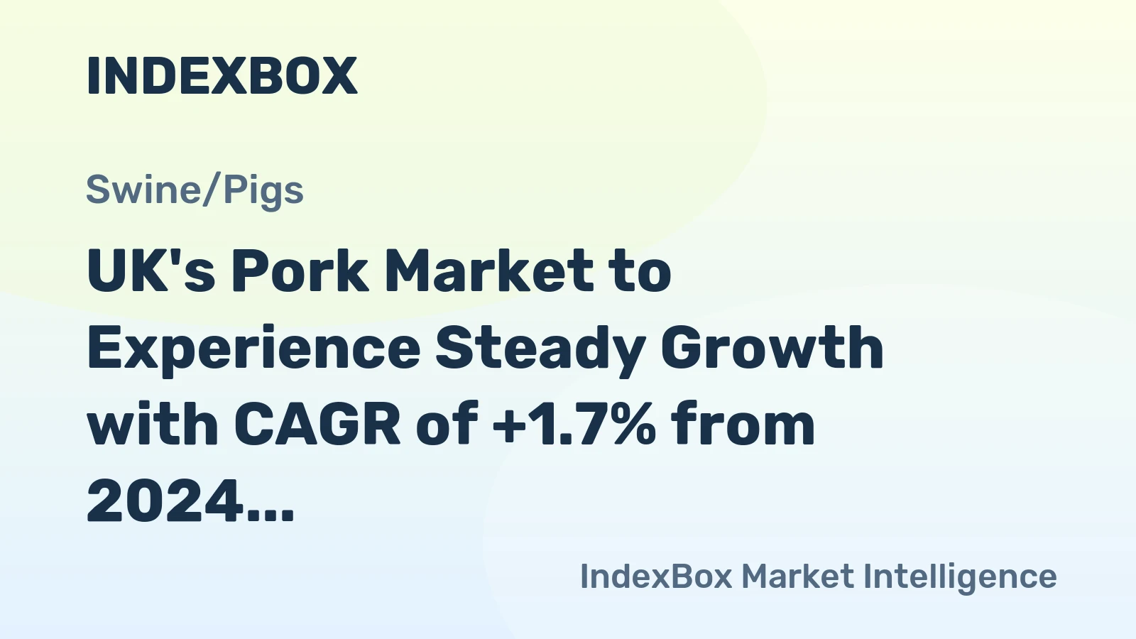UK's Pork Market to Experience Steady Growth with CAGR of +1.7% from 2024 to 2035