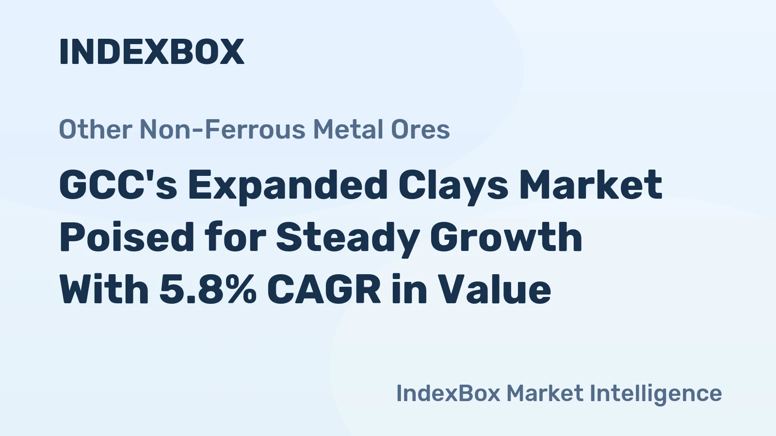 GCC's Expanded Clays Market Poised for Steady Growth With 5.8% CAGR in Value