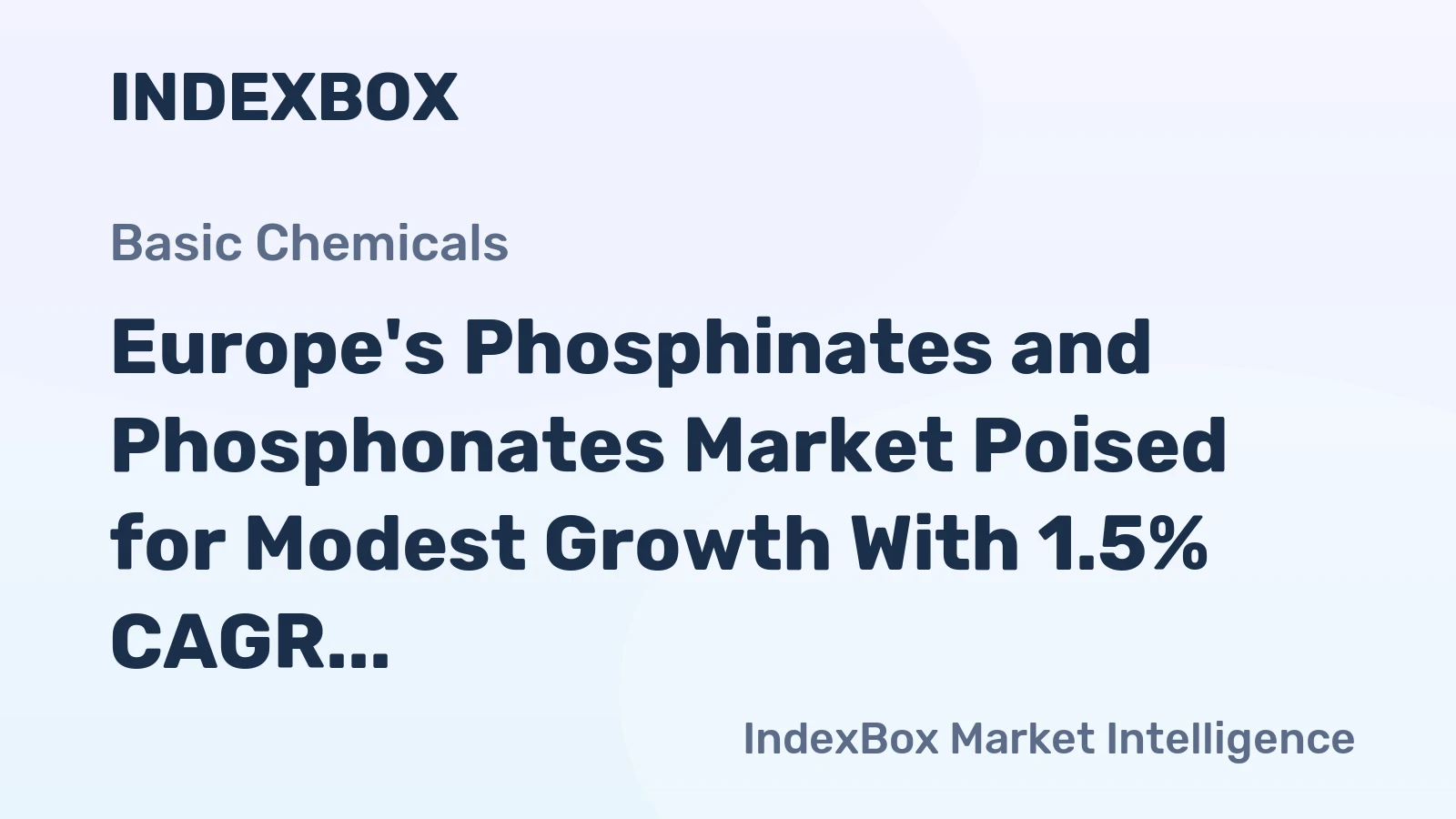 Europe's Phosphinates and Phosphonates Market Poised for Modest Growth With 1.5% CAGR Through 2035