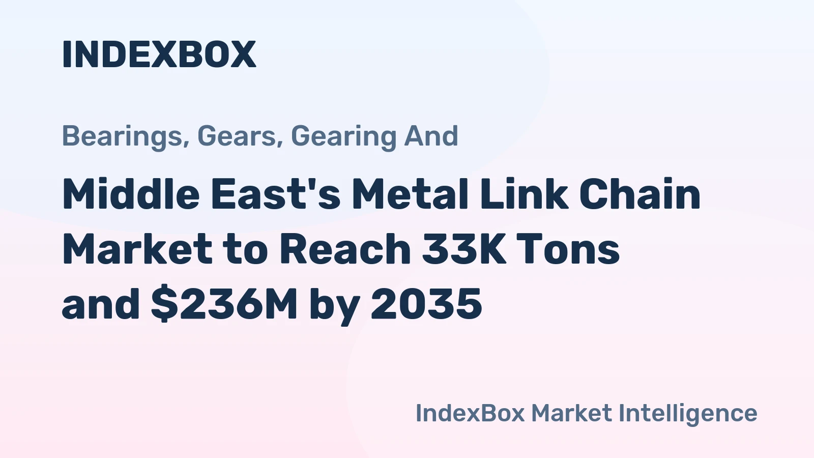 Middle East's Metal Link Chain Market to Reach 33K Tons and $236M by 2035