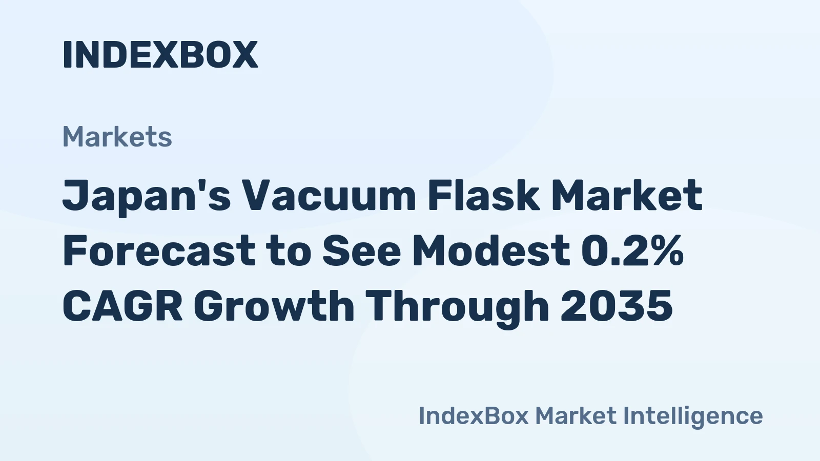 Japan's Vacuum Flask Market Forecast to See Modest 0.2% CAGR Growth Through 2035