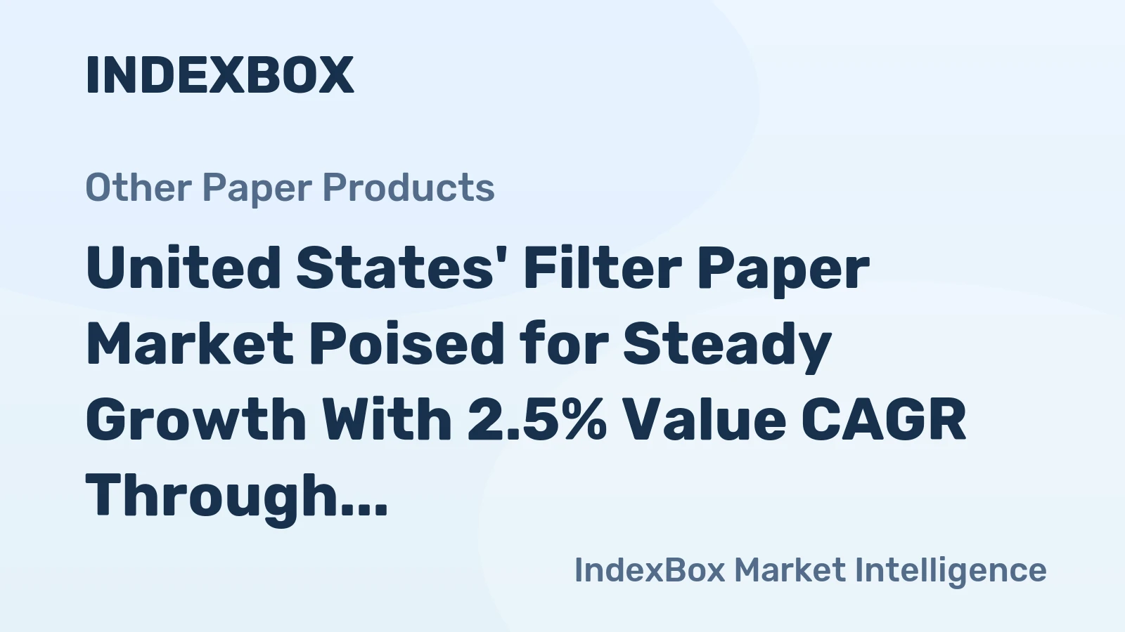 United States' Filter Paper Market Poised for Steady Growth With 2.5% Value CAGR Through 2035