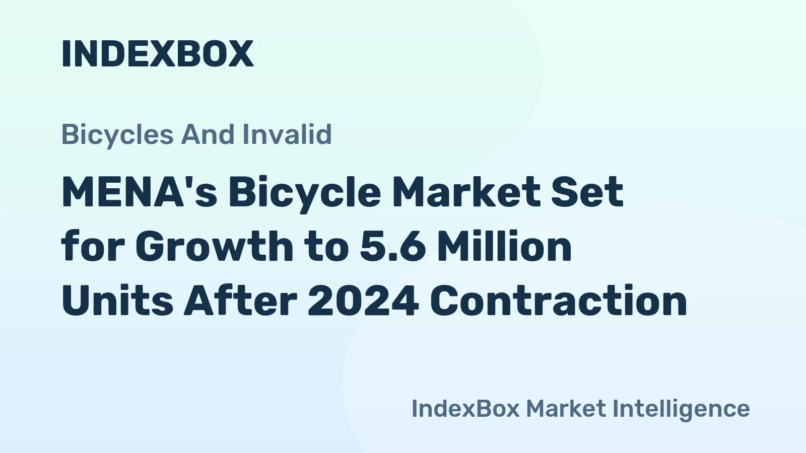 MENA's Bicycle Market Set for Growth to 5.6 Million Units After 2024 Contraction