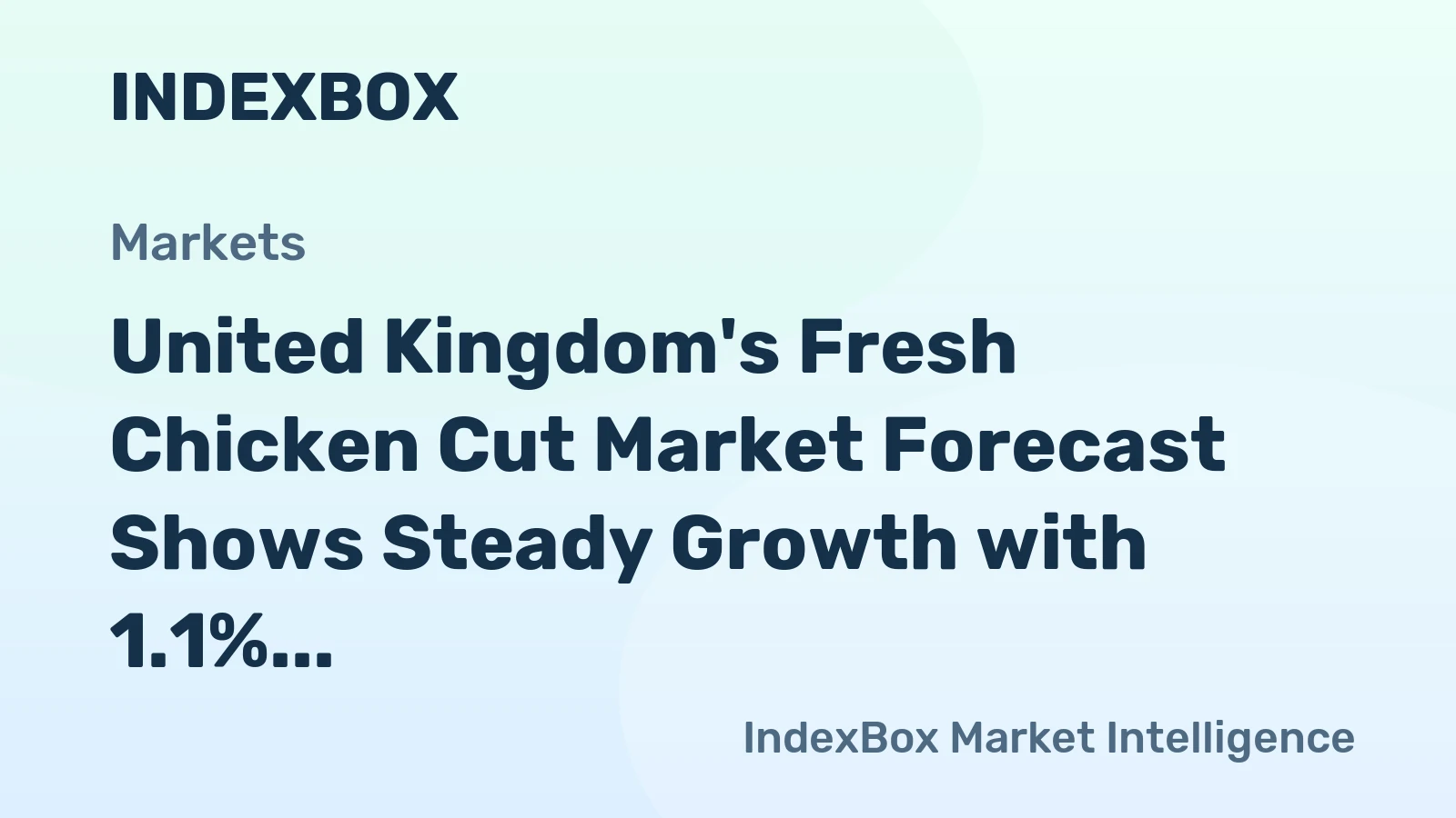 United Kingdom's Fresh Chicken Cut Market Forecast Shows Steady Growth with 1.1% CAGR Volume Increase