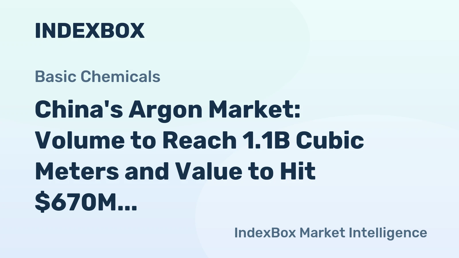 China's Argon Market: Volume to Reach 1.1B Cubic Meters and Value to Hit $670M by 2035
