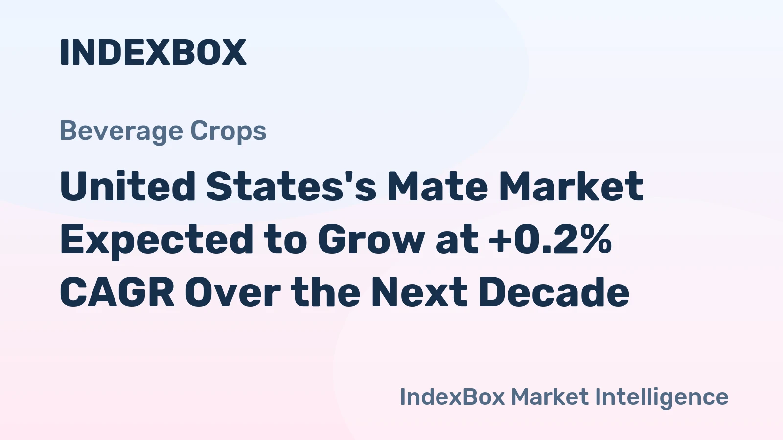 United States's Mate Market Expected to Grow at +0.2% CAGR Over the Next Decade