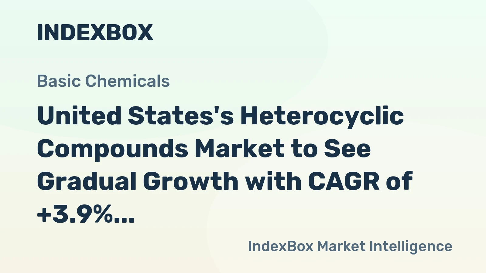 United States's Heterocyclic Compounds Market to See Gradual Growth with CAGR of +3.9%