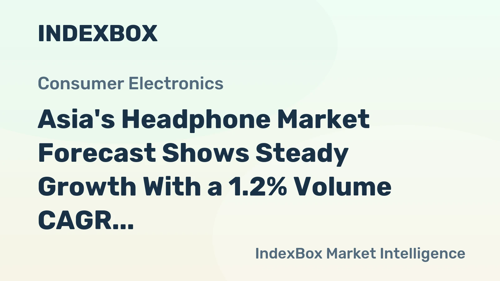 Asia's Headphone Market Forecast Shows Steady Growth With a 1.2% Volume CAGR Through 2035