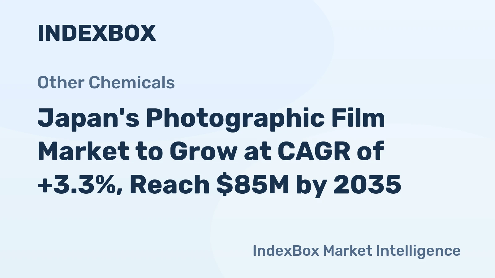 Japan's Photographic Film Market to Grow at CAGR of +3.3%, Reach $85M by 2035