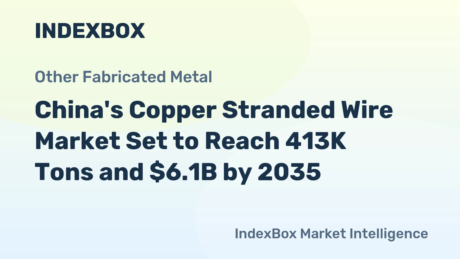China's Copper Stranded Wire Market Set to Reach 413K Tons and $6.1B by 2035