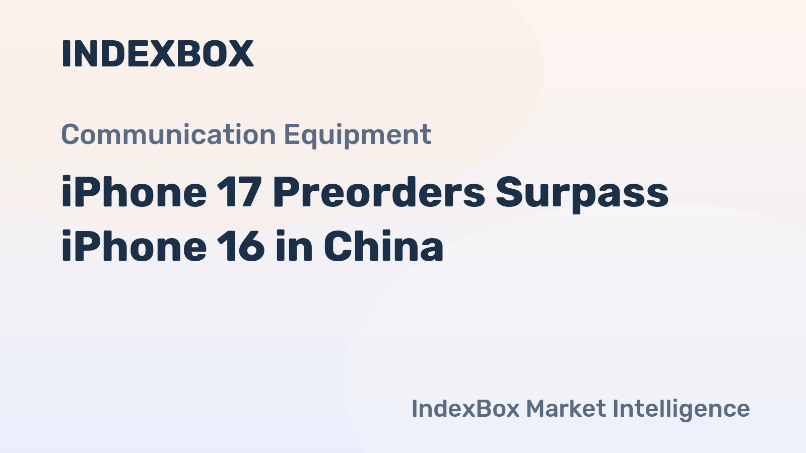 iPhone 17 Preorders Surpass iPhone 16 in China
