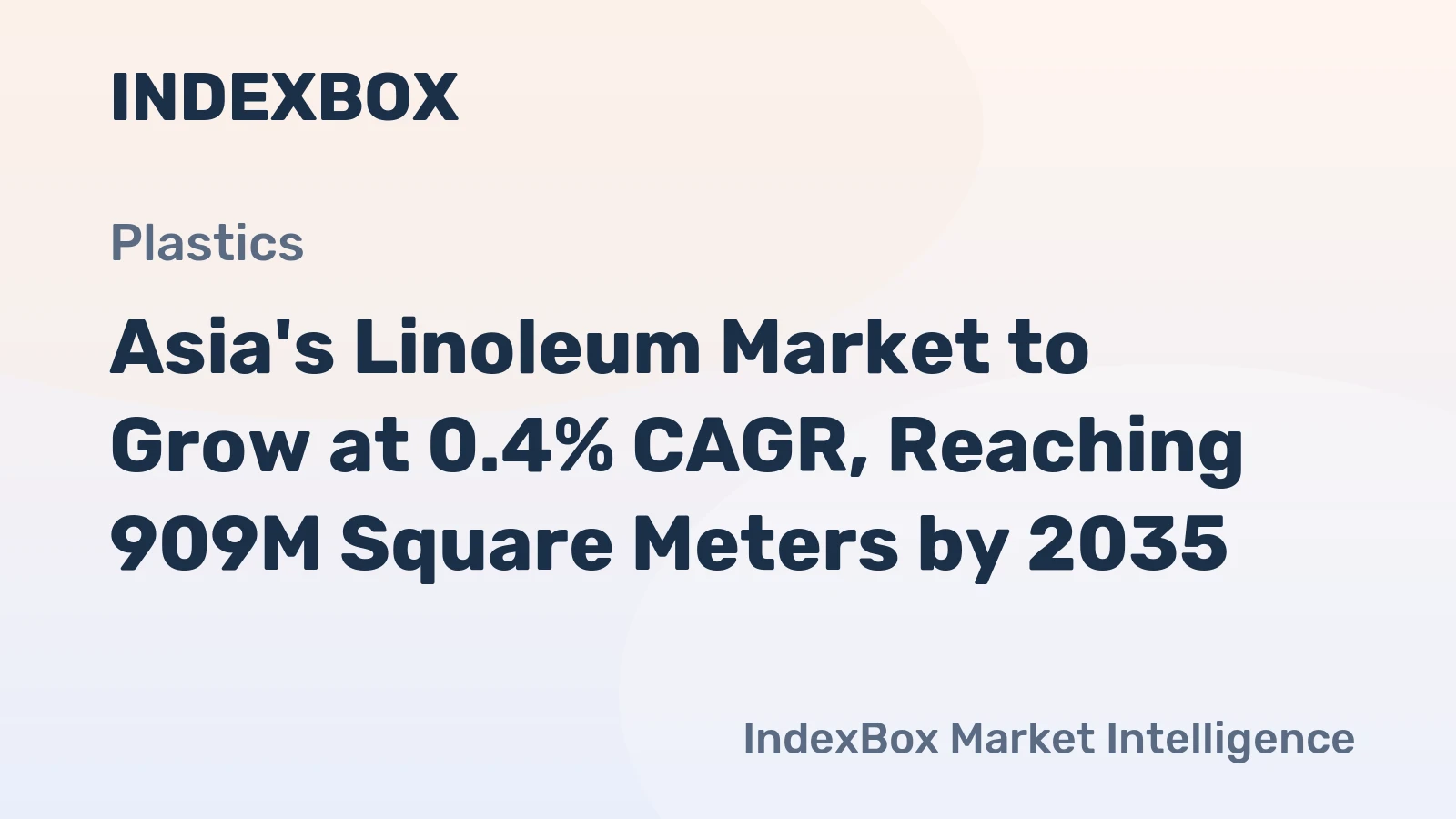 Asia's Linoleum Market to Grow at 0.4% CAGR, Reaching 909M Square Meters by 2035
