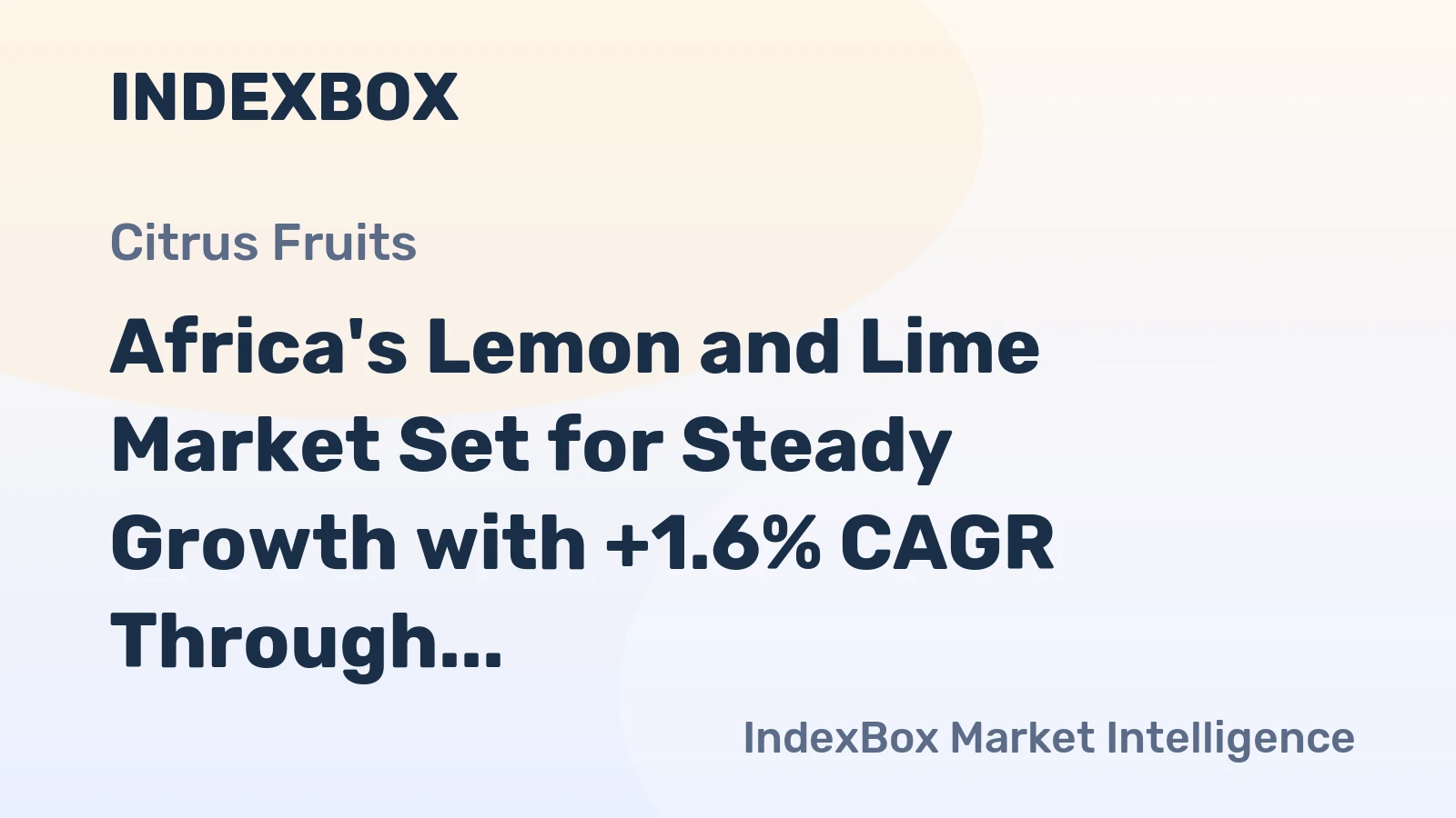 Africa's Lemon and Lime Market Set for Steady Growth with +1.6% CAGR Through 2035