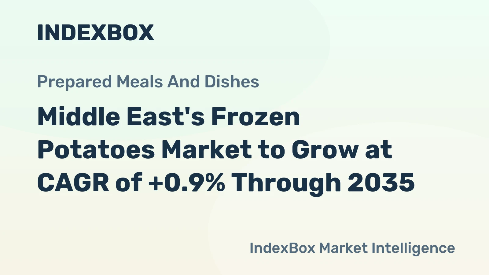 Middle East's Frozen Potatoes Market to Grow at CAGR of +0.9% Through 2035