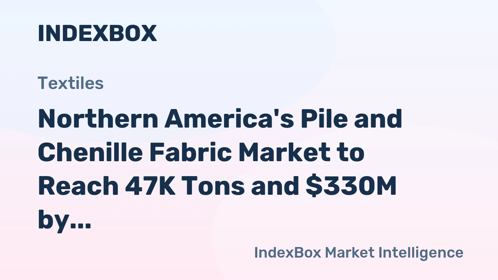 Northern America's Pile and Chenille Fabric Market to Reach 47K Tons and $330M by 2035