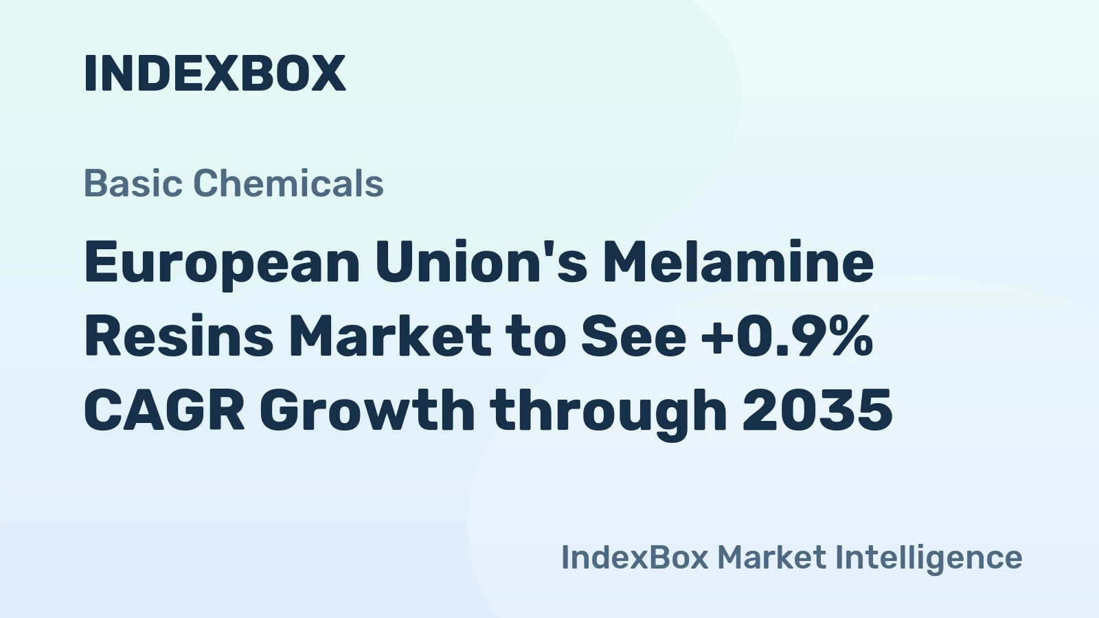 European Union's Melamine Resins Market to See +0.9% CAGR Growth through 2035