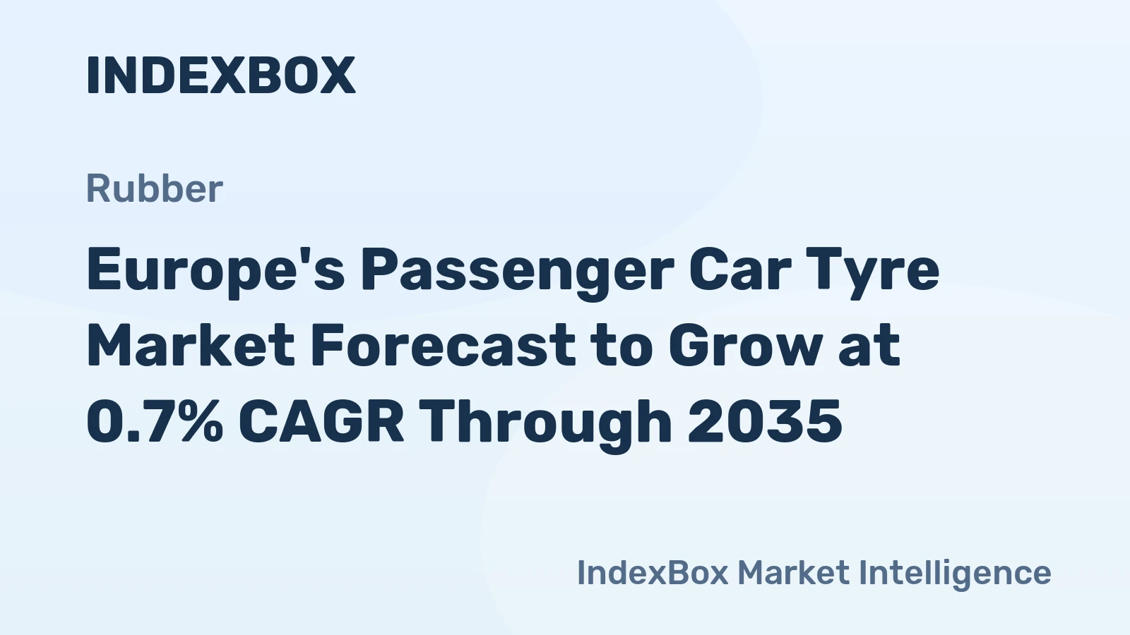 Europe's Passenger Car Tyre Market Forecast to Grow at 0.7% CAGR Through 2035