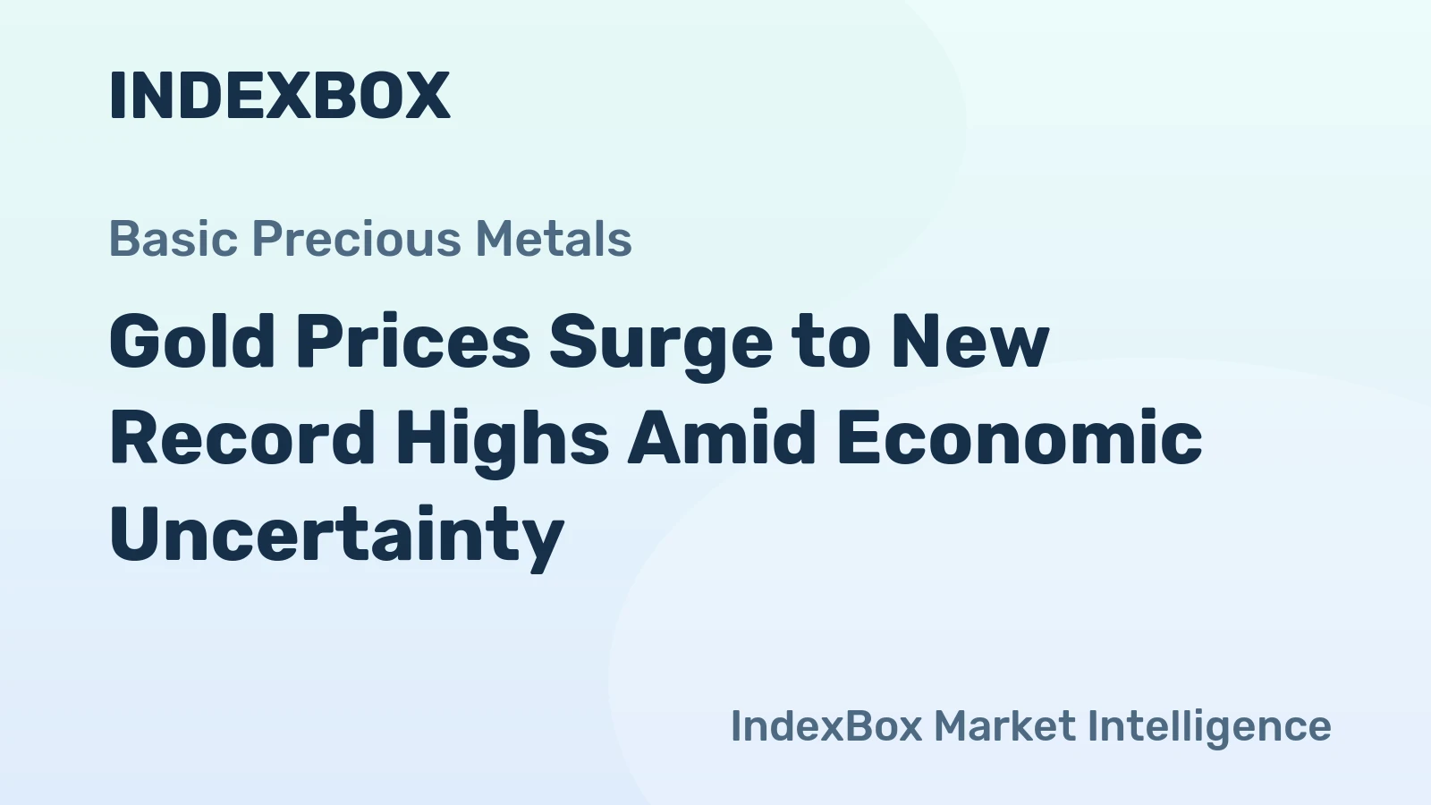 Gold Prices Surge to New Record Highs Amid Economic Uncertainty