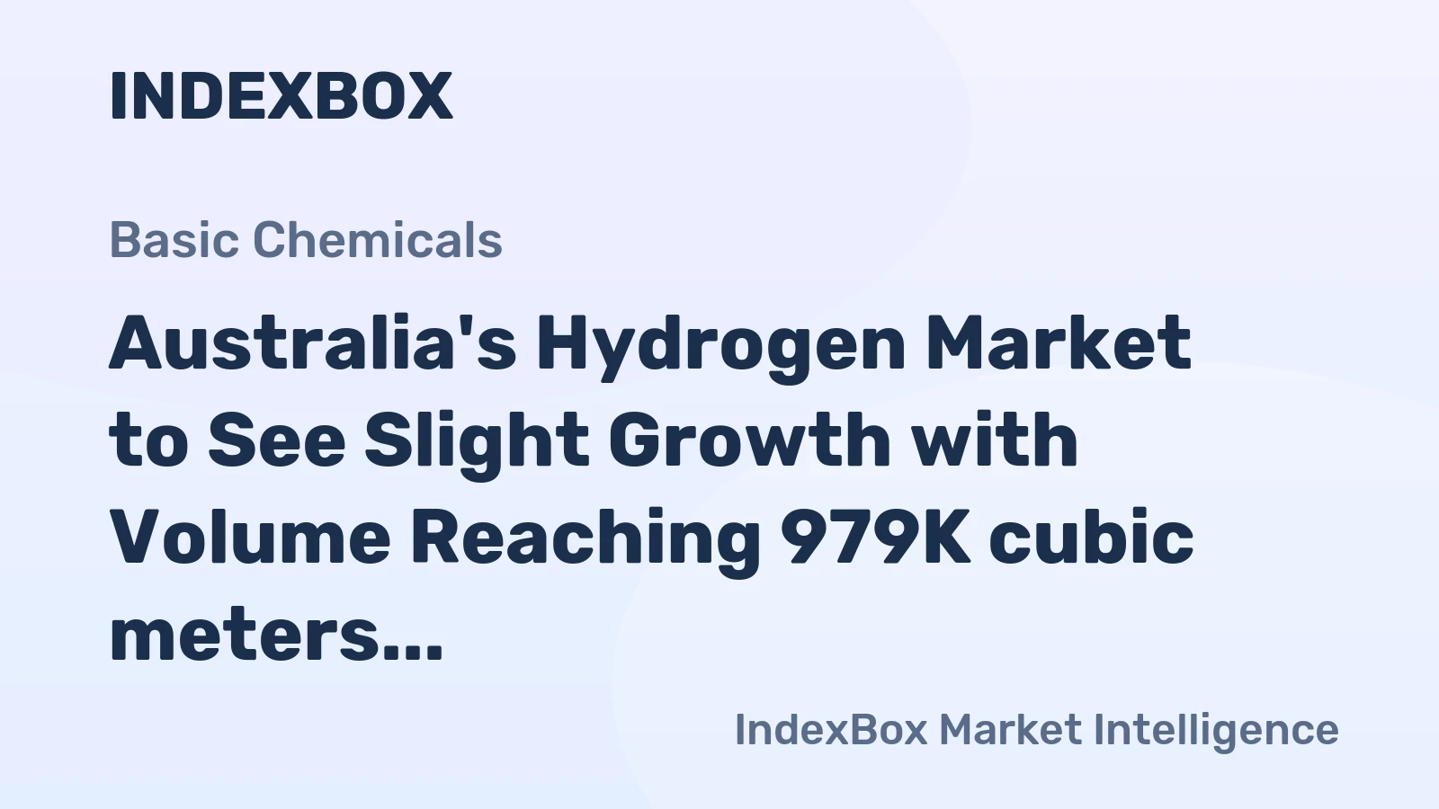 Australia's Hydrogen Market to See Slight Growth with Volume Reaching 979K cubic meters and Value Reaching $208K by 2035