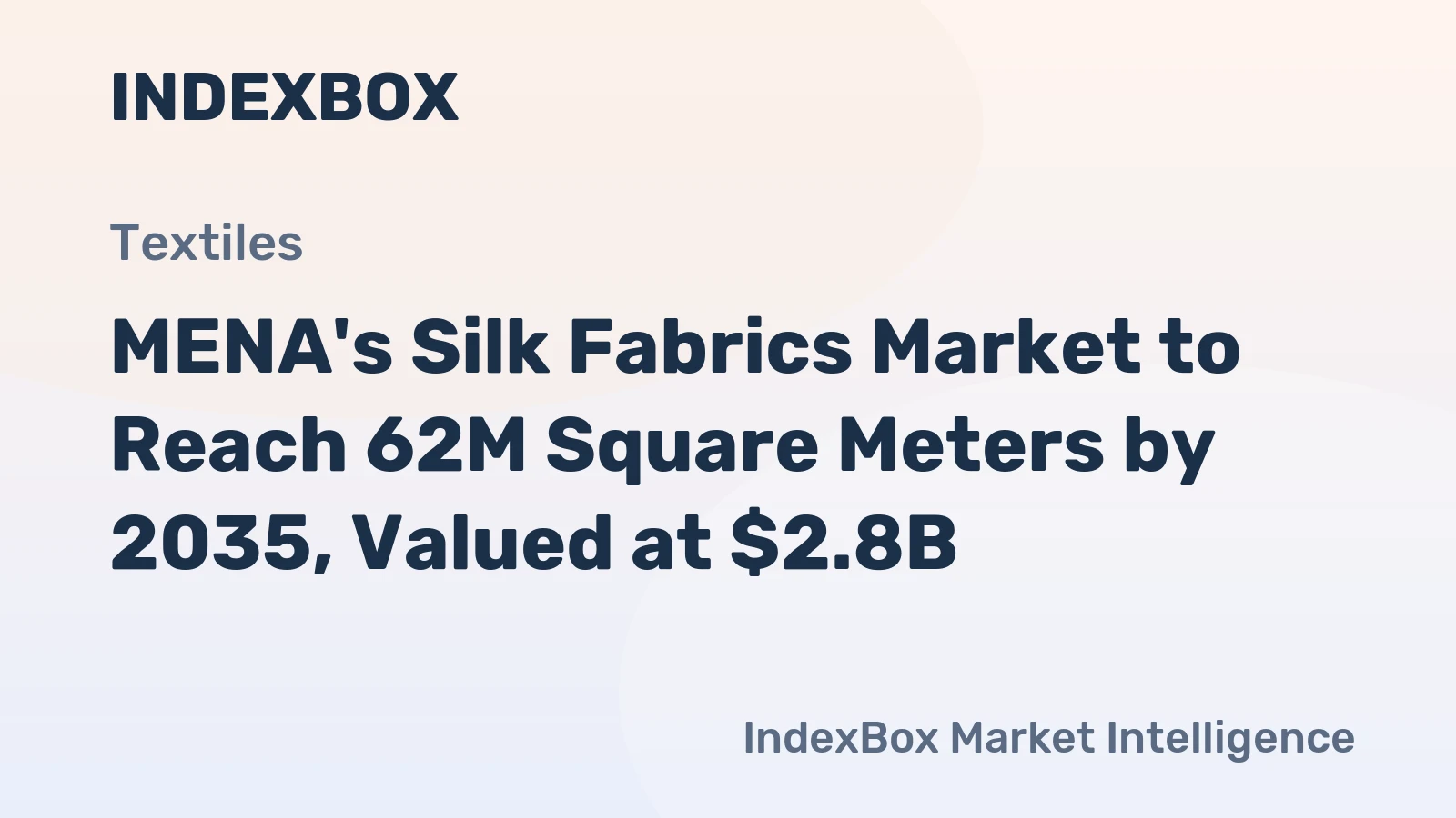 MENA's Silk Fabrics Market to Reach 62M Square Meters by 2035, Valued at $2.8B
