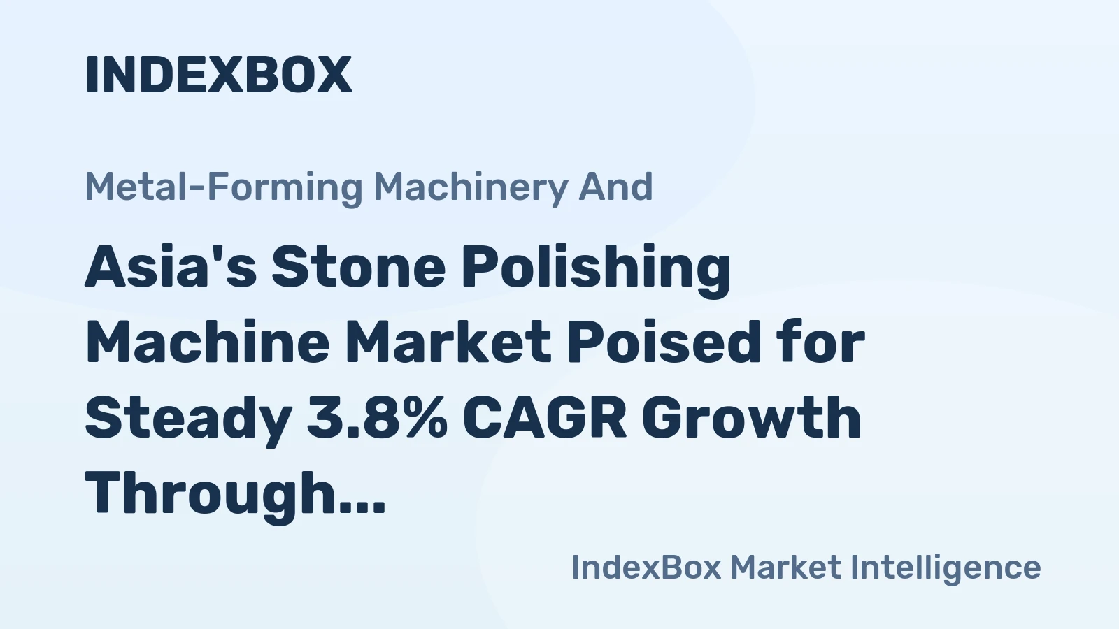 Asia's Stone Polishing Machine Market Poised for Steady 3.8% CAGR Growth Through 2035