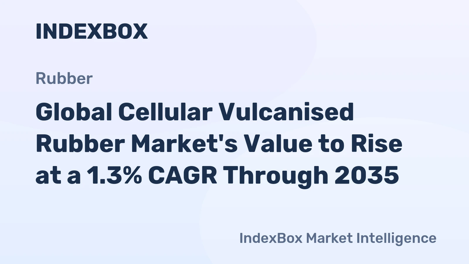 Global Cellular Vulcanised Rubber Market's Value to Rise at a 1.3% CAGR Through 2035