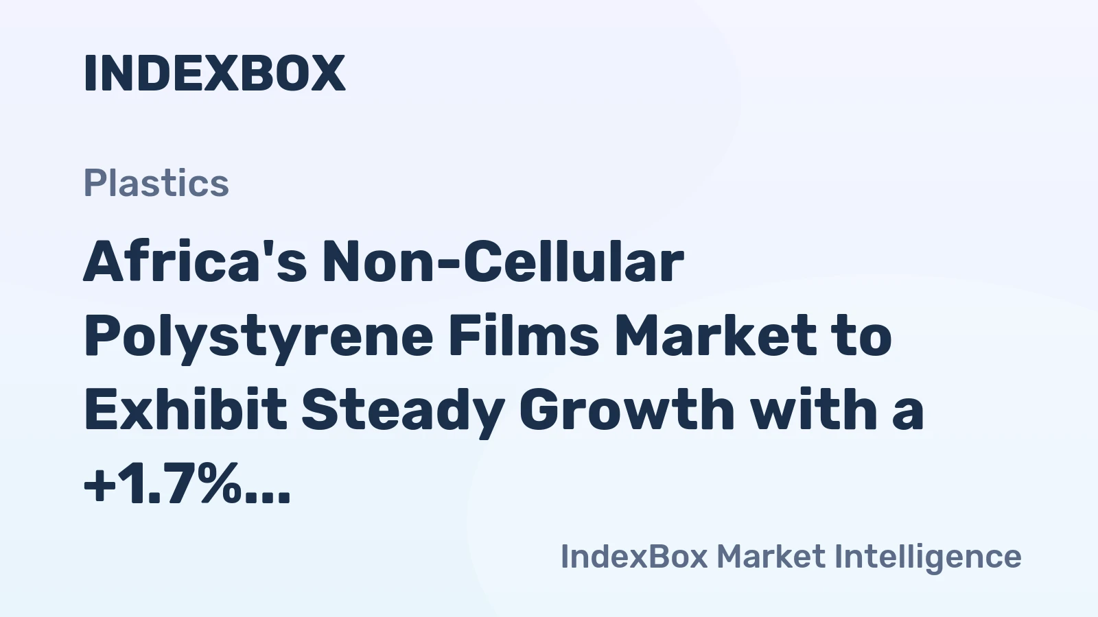 Africa's Non-Cellular Polystyrene Films Market to Exhibit Steady Growth with a +1.7% CAGR, Reaching $1B by 2035