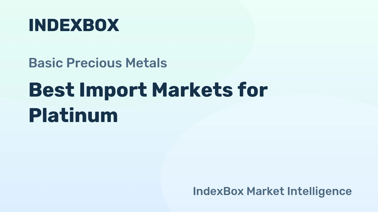 Best Import Markets for Platinum