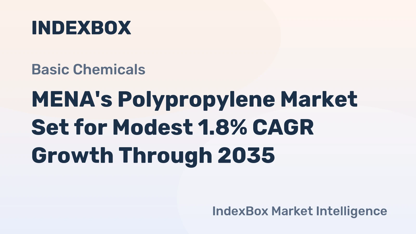 MENA's Polypropylene Market Set for Modest 1.8% CAGR Growth Through 2035