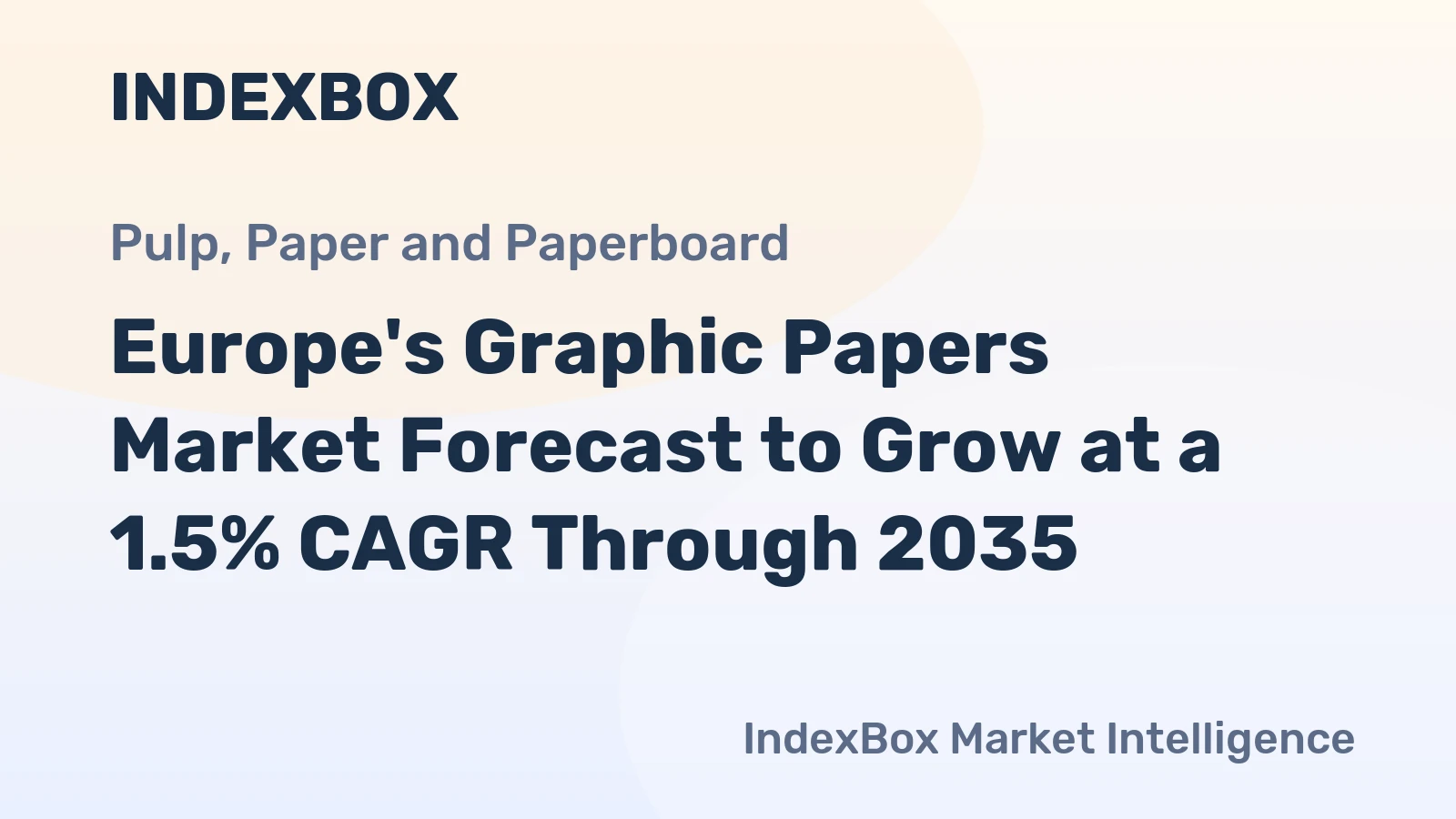Europe's Graphic Papers Market Forecast to Grow at a 1.5% CAGR Through 2035