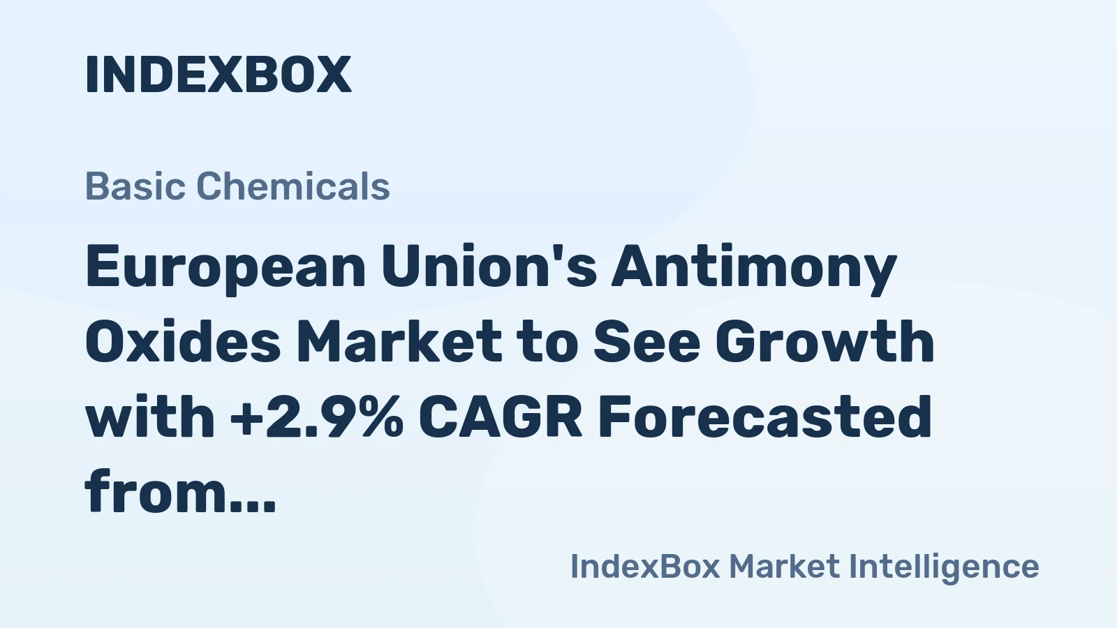 European Union's Antimony Oxides Market to See Growth with +2.9% CAGR Forecasted from 2024 to 2035