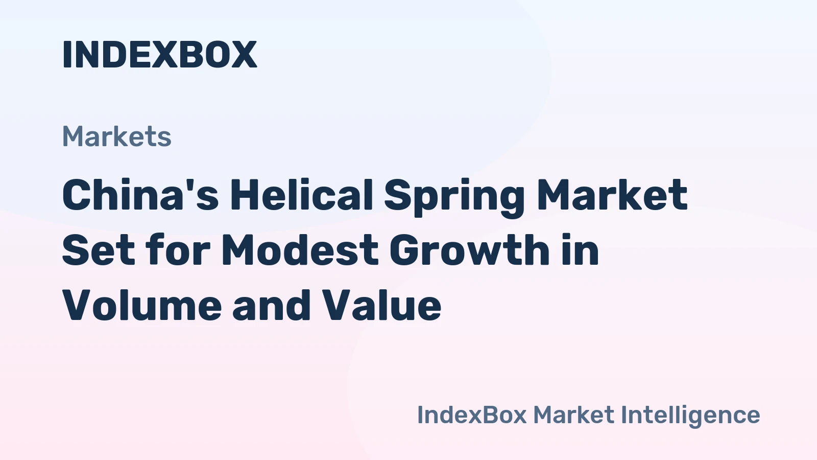China's Helical Spring Market Set for Modest Growth in Volume and Value