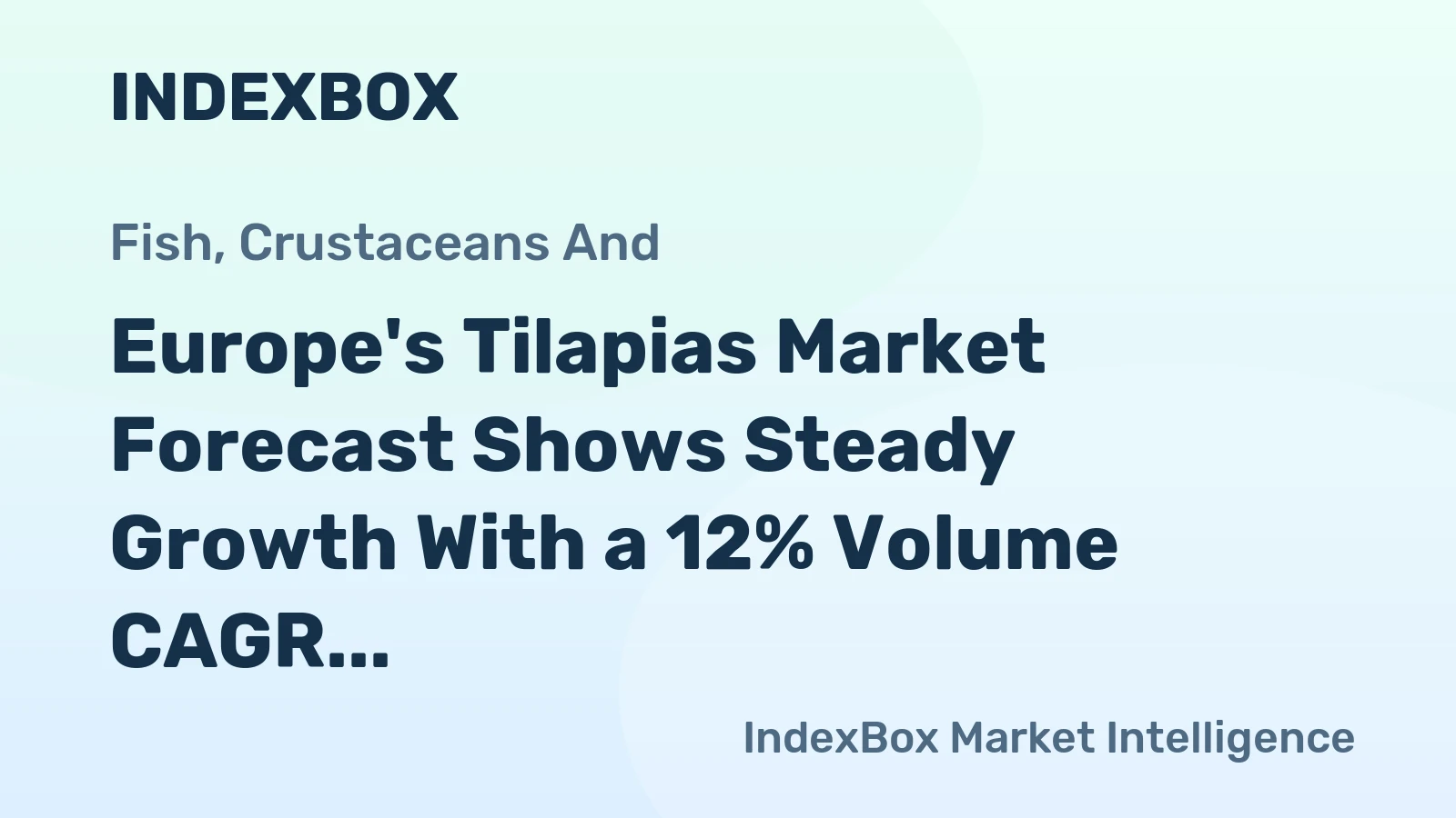 Europe's Tilapias Market Forecast Shows Steady Growth With a 12% Volume CAGR Through 2035