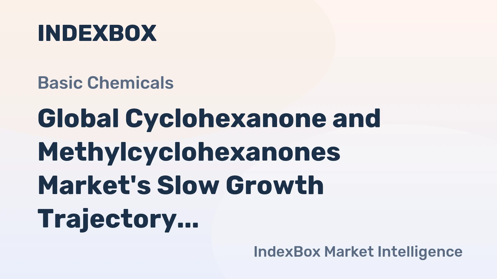 Global Cyclohexanone and Methylcyclohexanones Market's Slow Growth Trajectory at 04% Volume CAGR Through 2035
