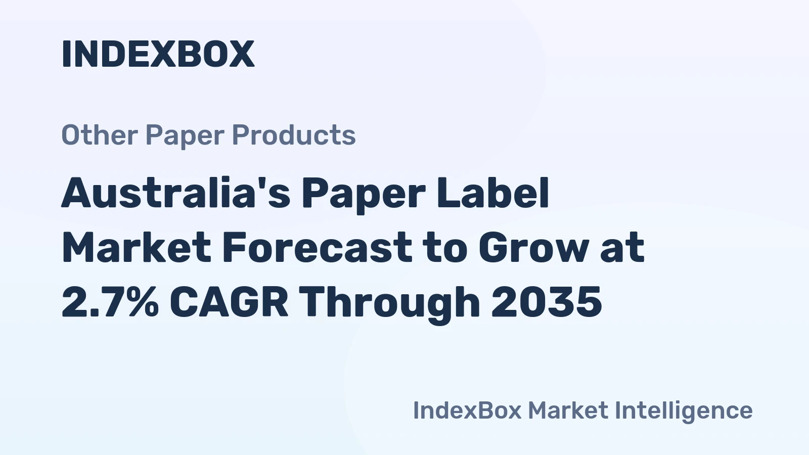 Australia's Paper Label Market Forecast to Grow at 2.7% CAGR Through 2035