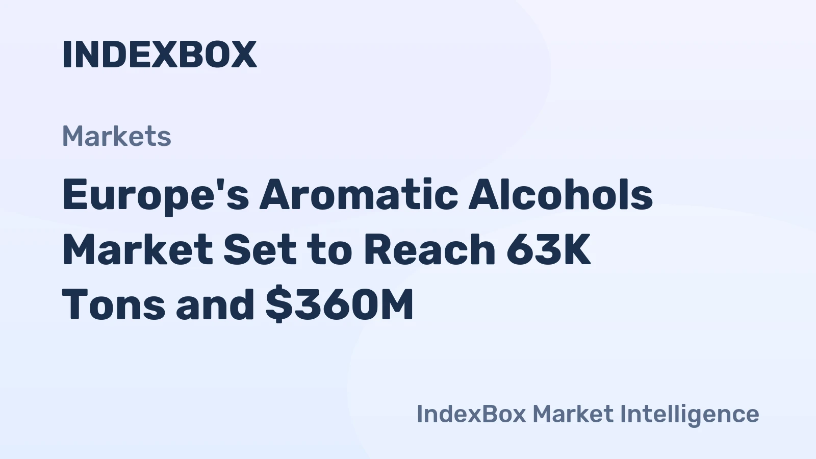 Europe's Aromatic Alcohols Market Set to Reach 63K Tons and $360M
