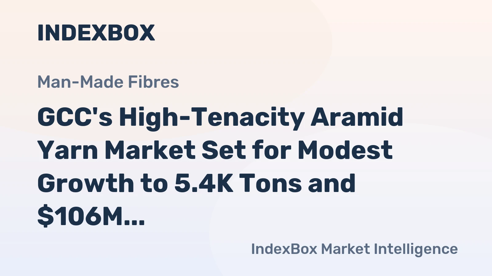GCC's High-Tenacity Aramid Yarn Market Set for Modest Growth to 5.4K Tons and $106M