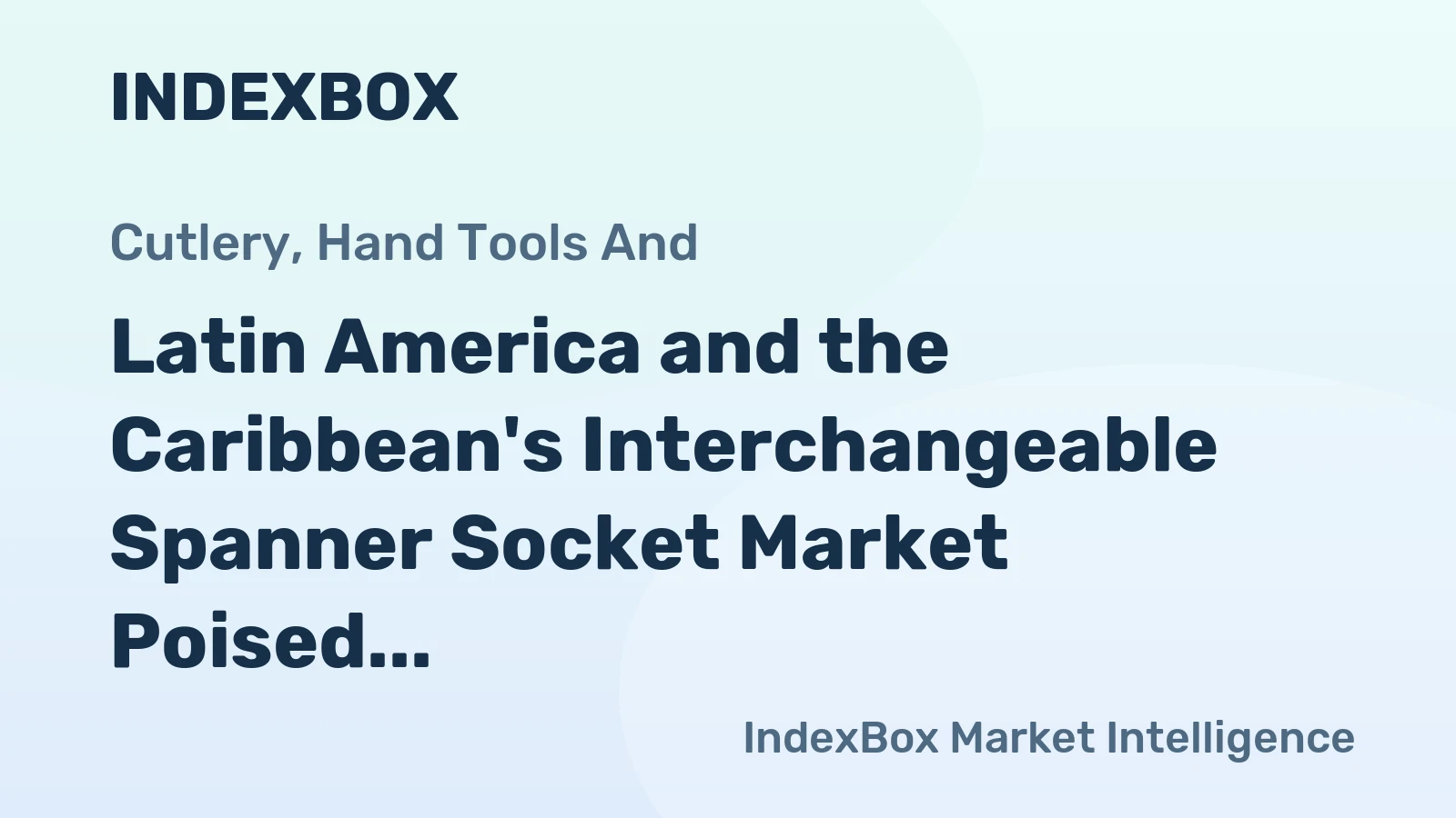 Latin America and the Caribbean's Interchangeable Spanner Socket Market Poised for Steady Growth with +2.4% CAGR