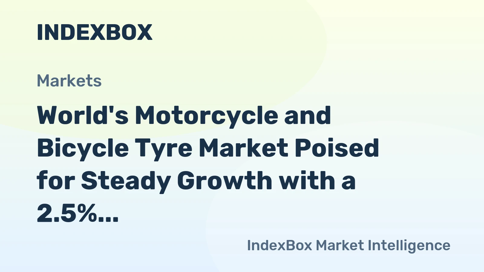 World's Motorcycle and Bicycle Tyre Market Poised for Steady Growth with a 2.5% CAGR Through 2035